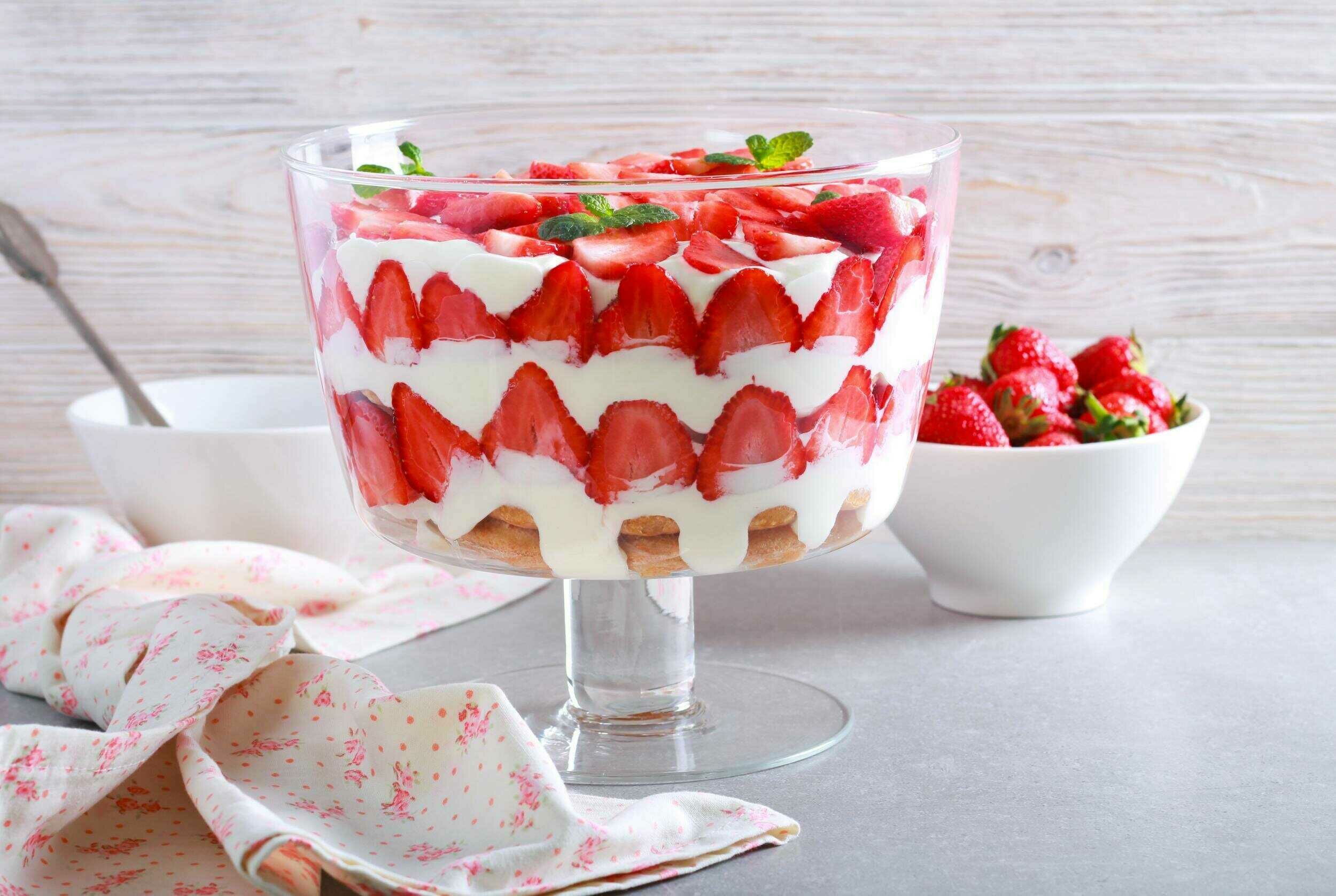 Queen's Strawberry Trifle