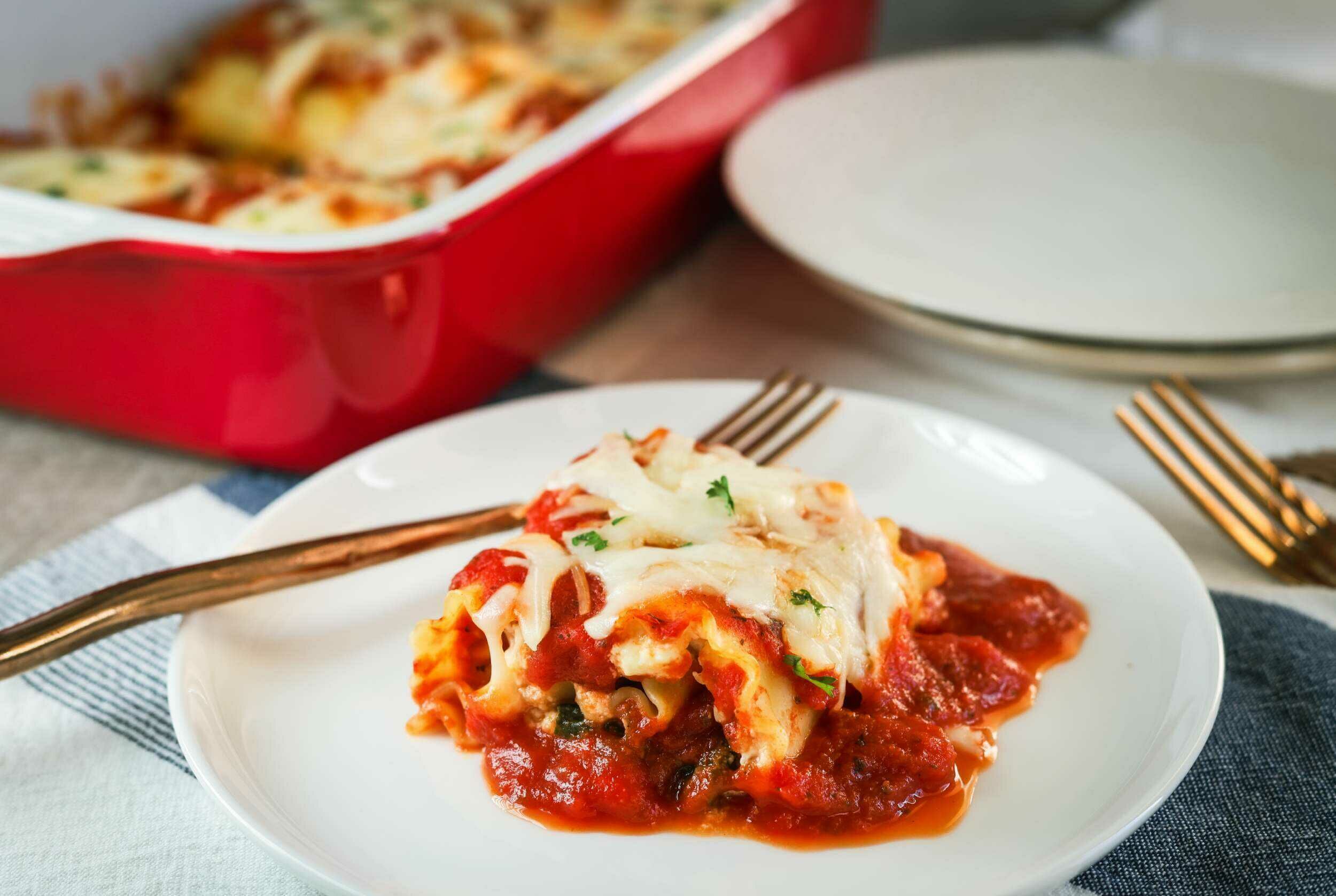 Elena's Lasagna Rolls