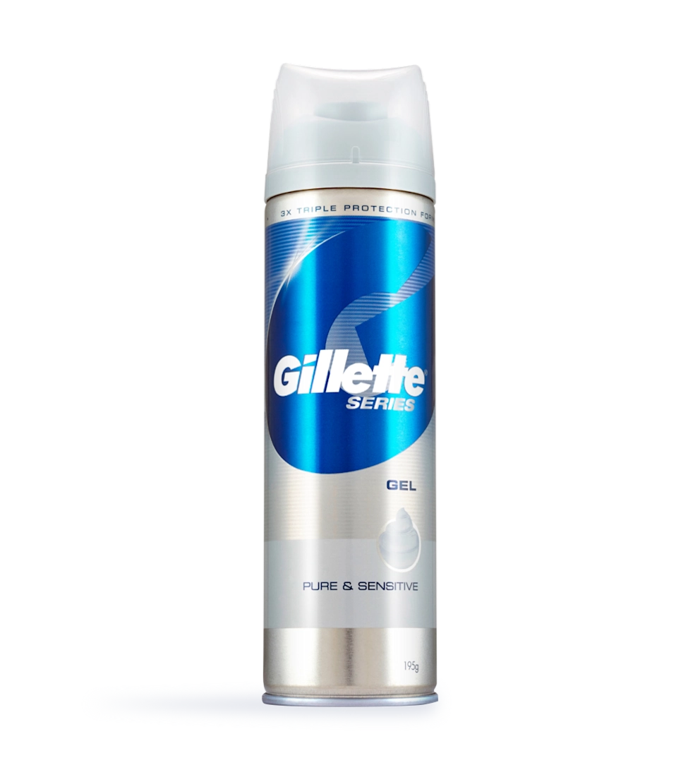 Gillette Series Pure and Sensitive Shaving Gel for Sensitive Skin