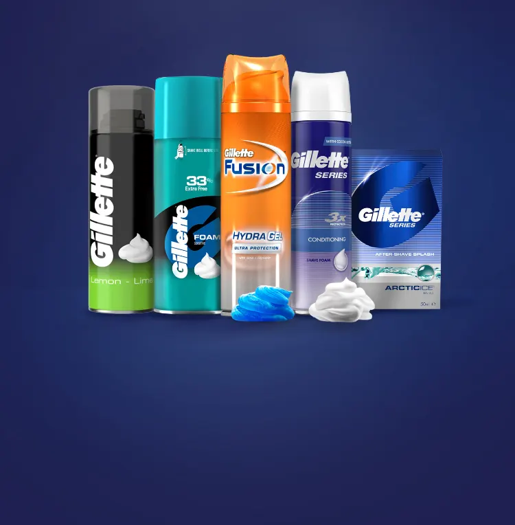 Men's Shaving Cream, Foams, and Aftershave Lotions | Gillette IN