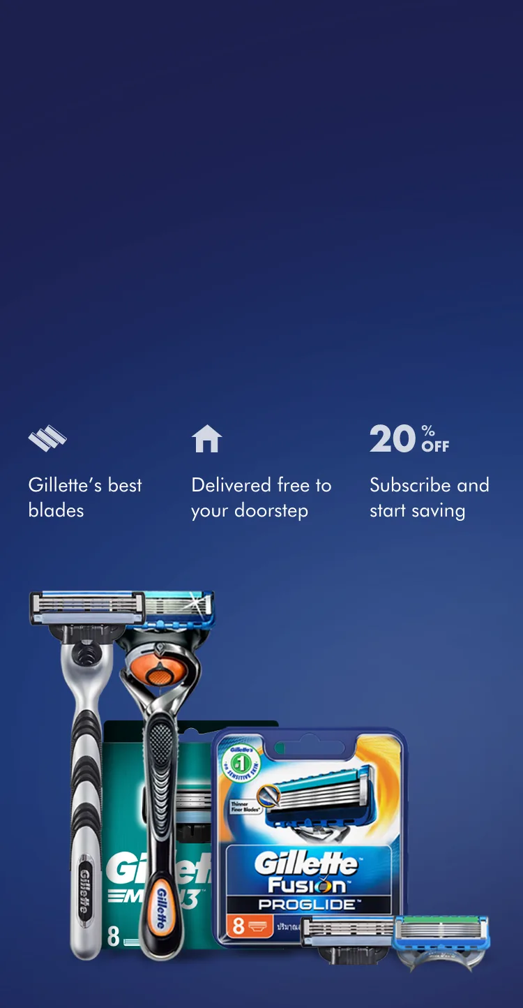 Gillette Club - Pick Your Blades And Start Saving | Gillette India