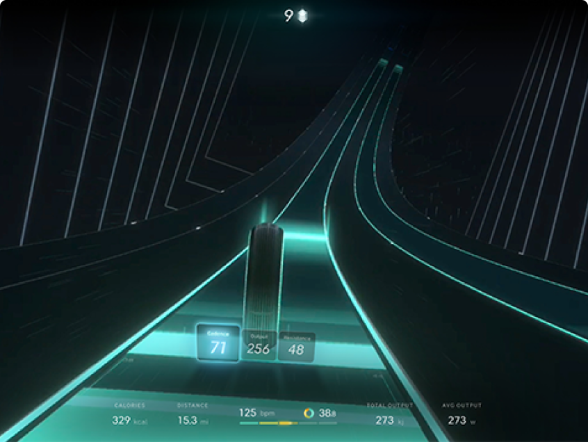 Peloton Lanebreak, A Gamified Workout Experience