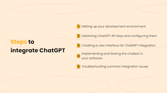 How to Integrate ChatGPT into Your Existing Software [Step-By-Step ...