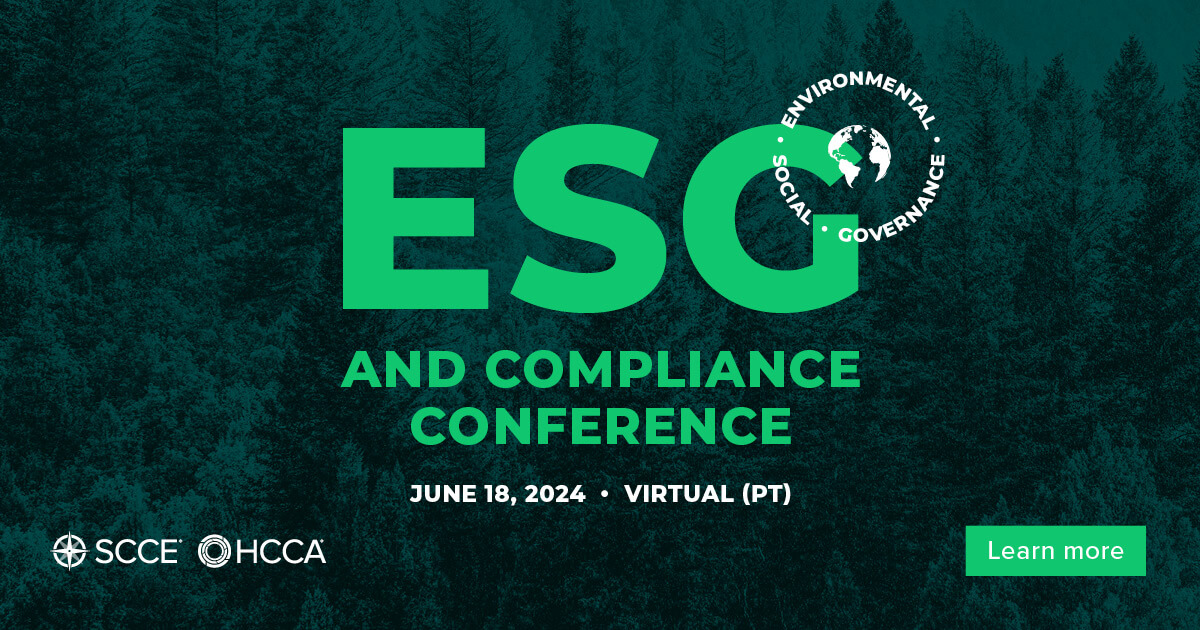 ESG and Compliance Conference 2024