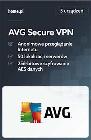 AVG Secure VPN - ochrona VPN na komputer. Pobierz wersję na 5 urządzeń!