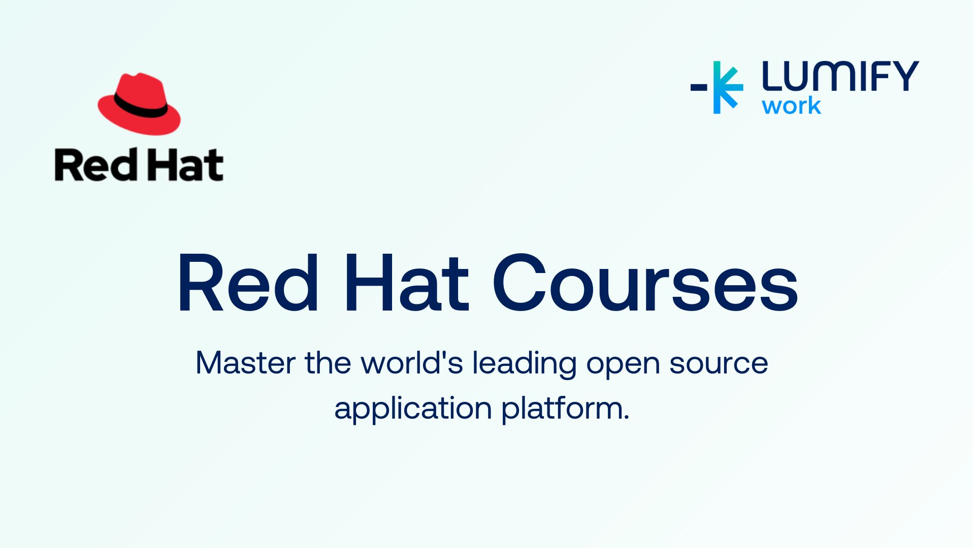 Red Hat Courses | Red Hat Linux Training | Lumify Work