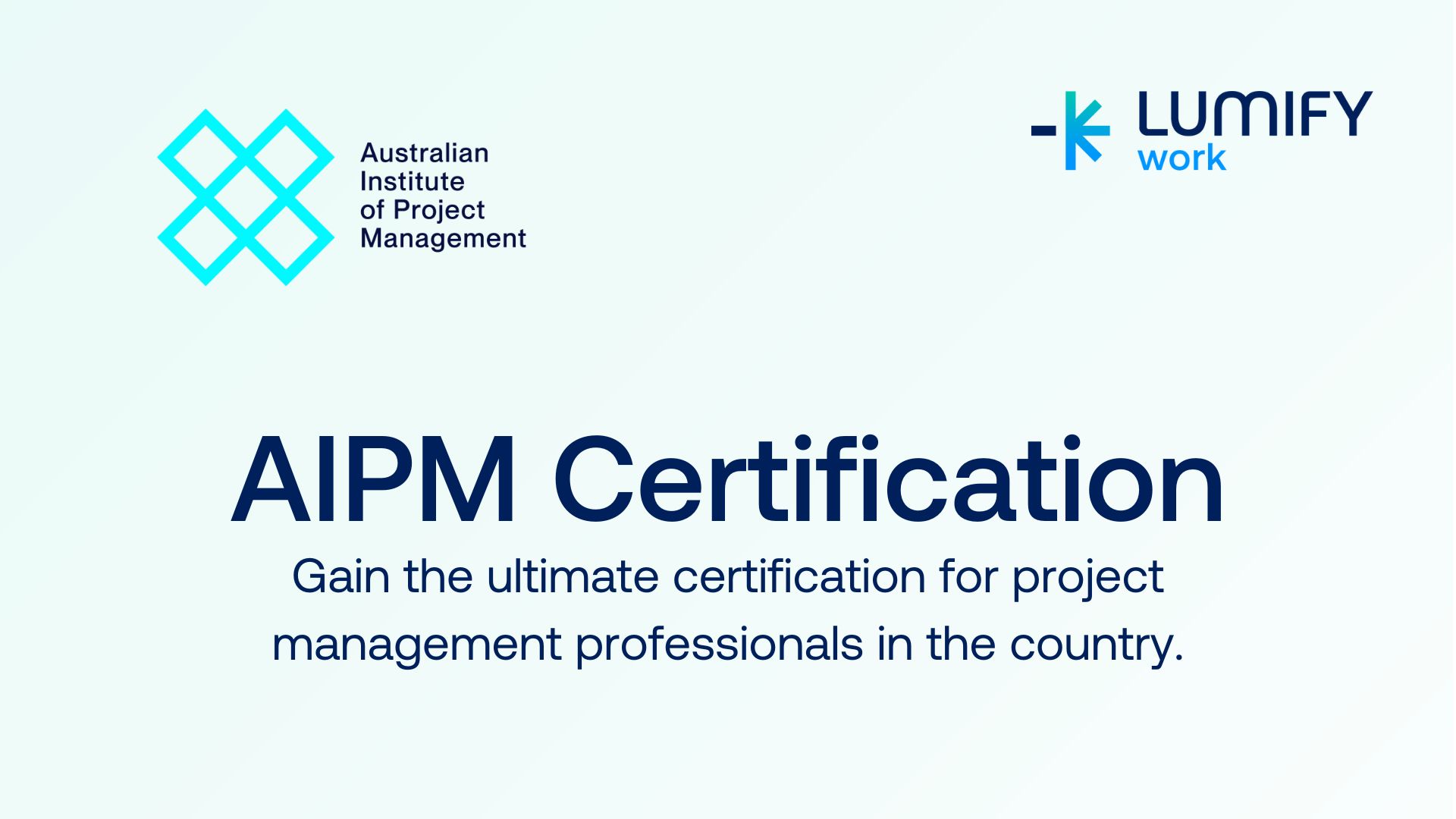 AIPM Project Management Certification | Lumify Work