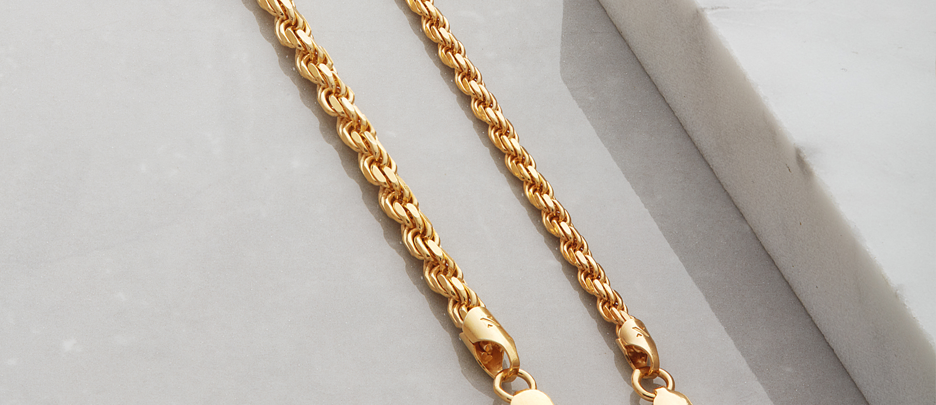 Gold Rope Chains For Men: 14k Gold | JAXXON