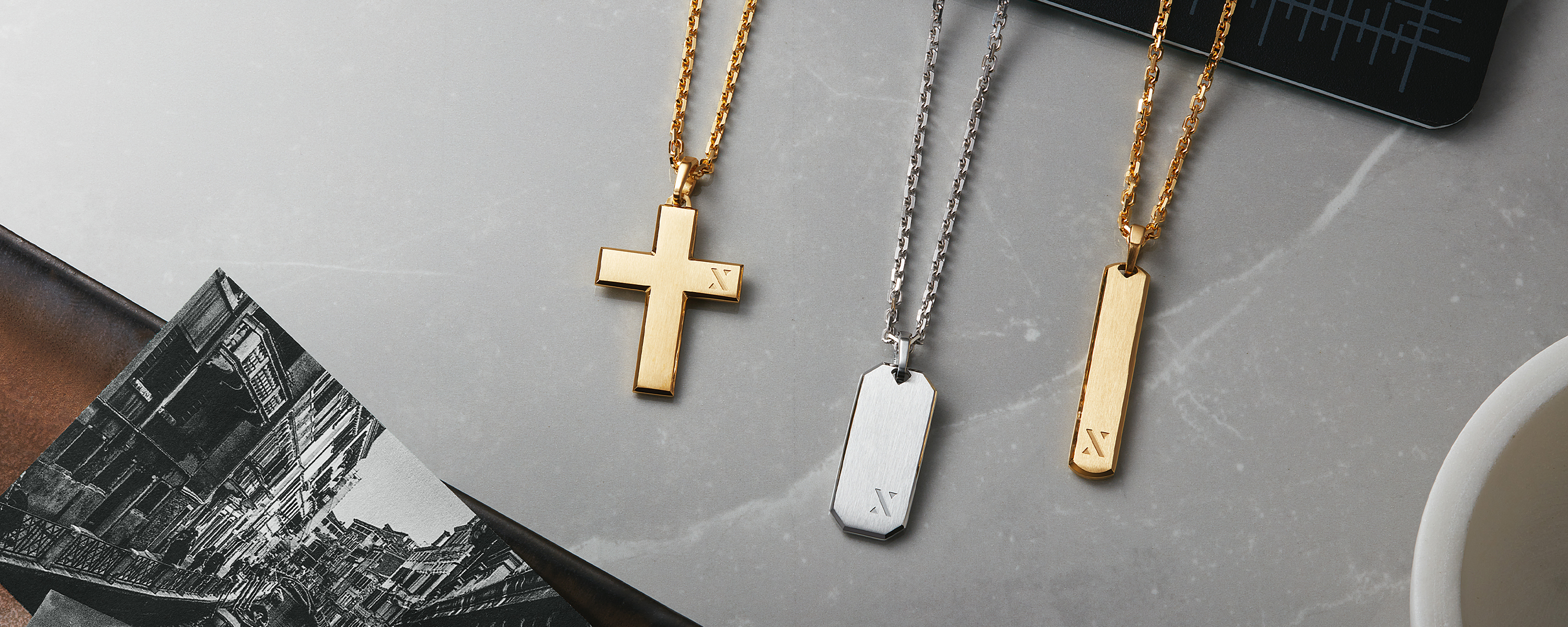 Men's Chain Pendants: Cross, Tags, & Modern Styles | JAXXON