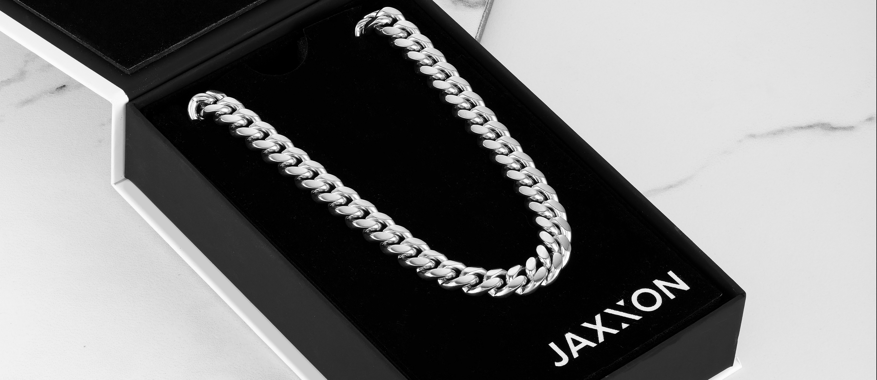 Silver Cuban Link Chain: Sterling Silver | JAXXON