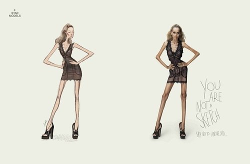 "Say no to anorexia" ads are startling reminder of how obsessed we are ...