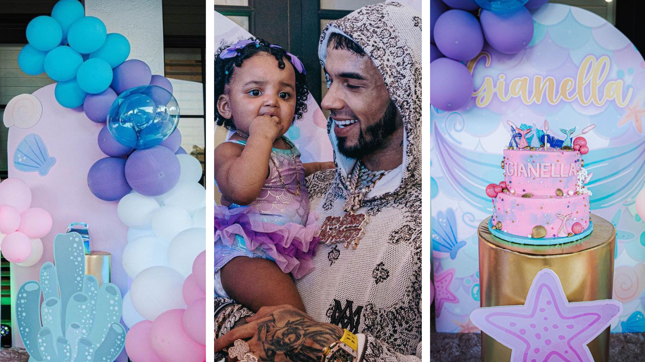 Anuel celebra por todo lo alto el cumpleaños 1 de su hija Gianella, a ...