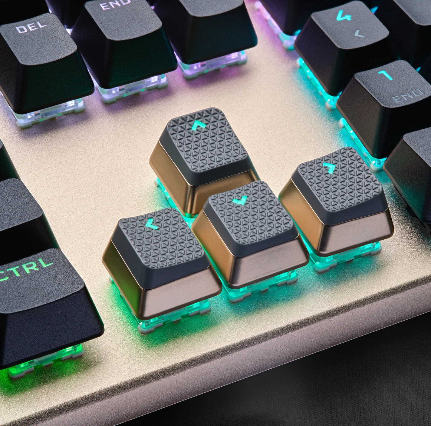 K100 RGB Optical-Mechanical Gaming Keyboard - Midnight Gold (AR)