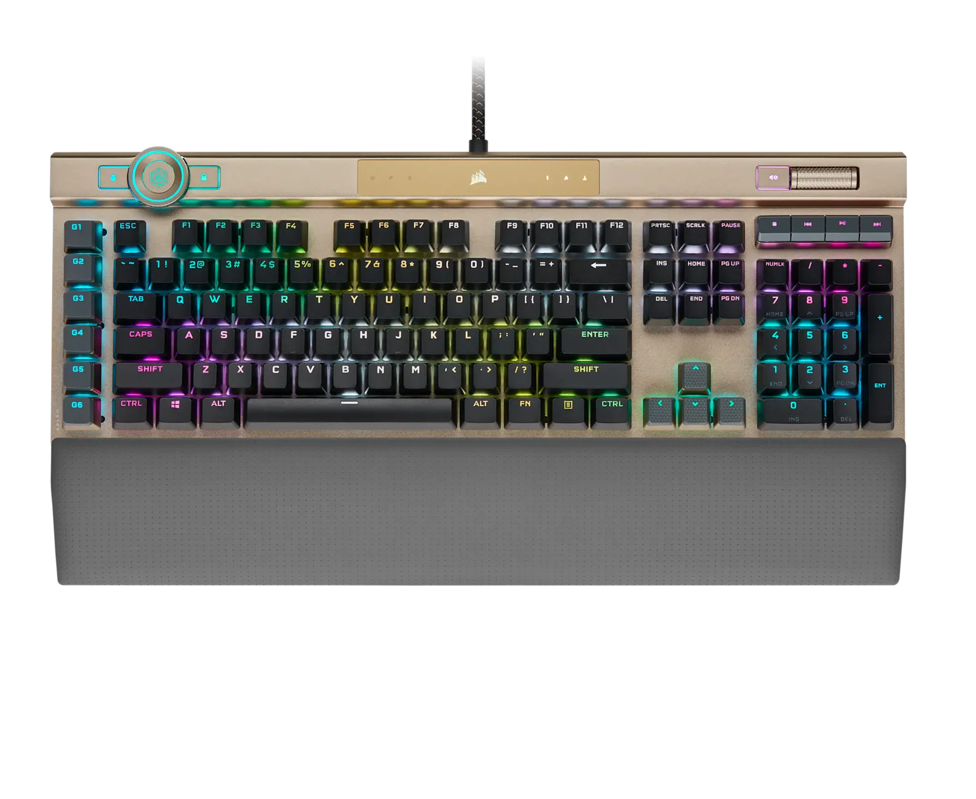K100 RGB Optical-Mechanical Gaming Keyboard - Midnight Gold (AR)