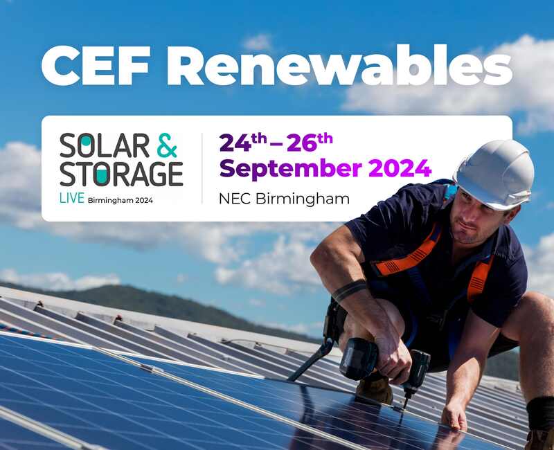 CEF at Solar& Storage Live Birmingham 2024 | CEF