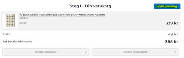 Ändra i din varukorg