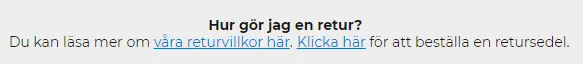Skapa din egen retursedel
