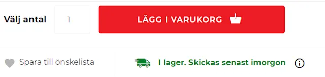 Så ser du om dina produkter kommer före julafton