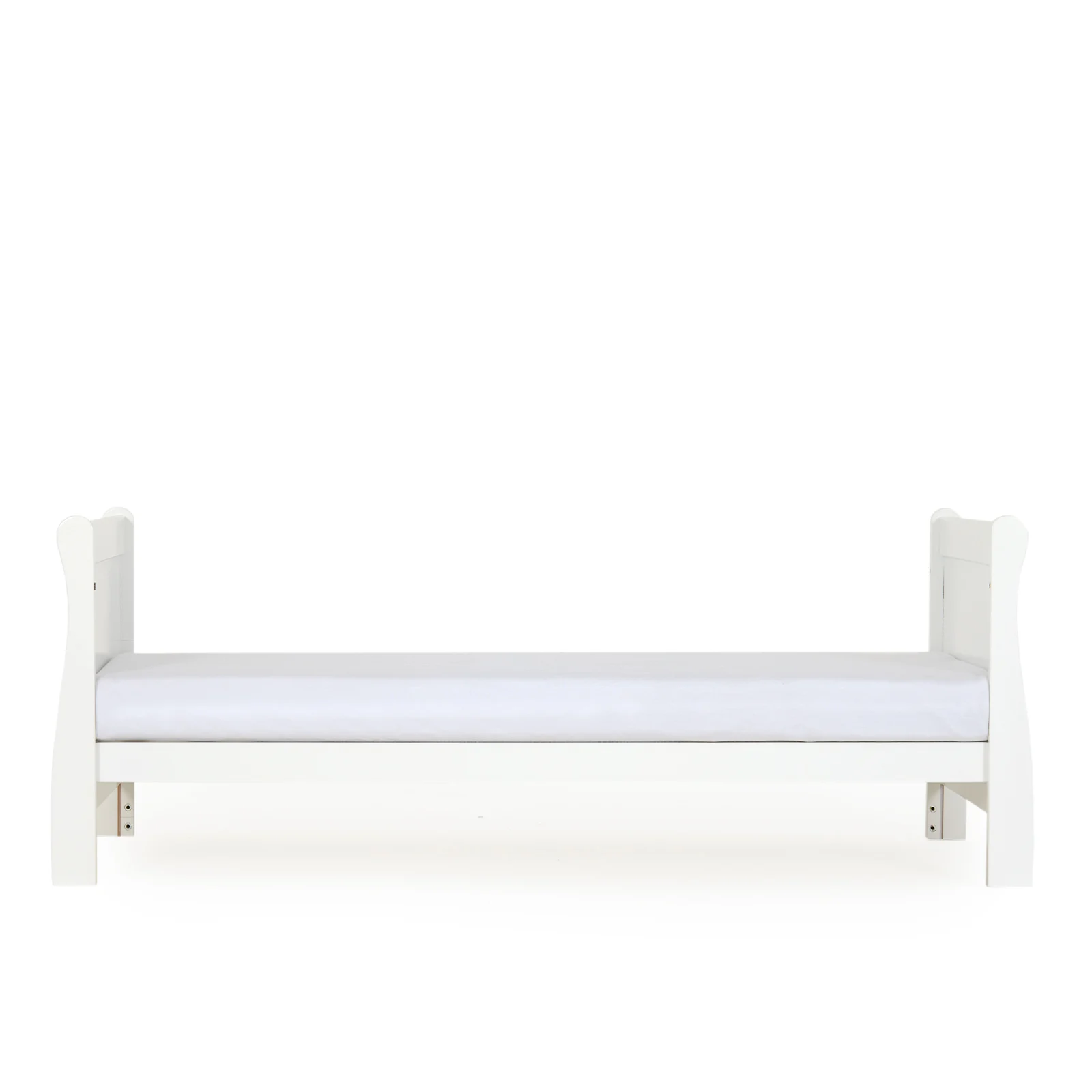 Puggle Alderley Sleigh Cot Bed with 10cm Maxi Air Cool Sprung Mattress ...