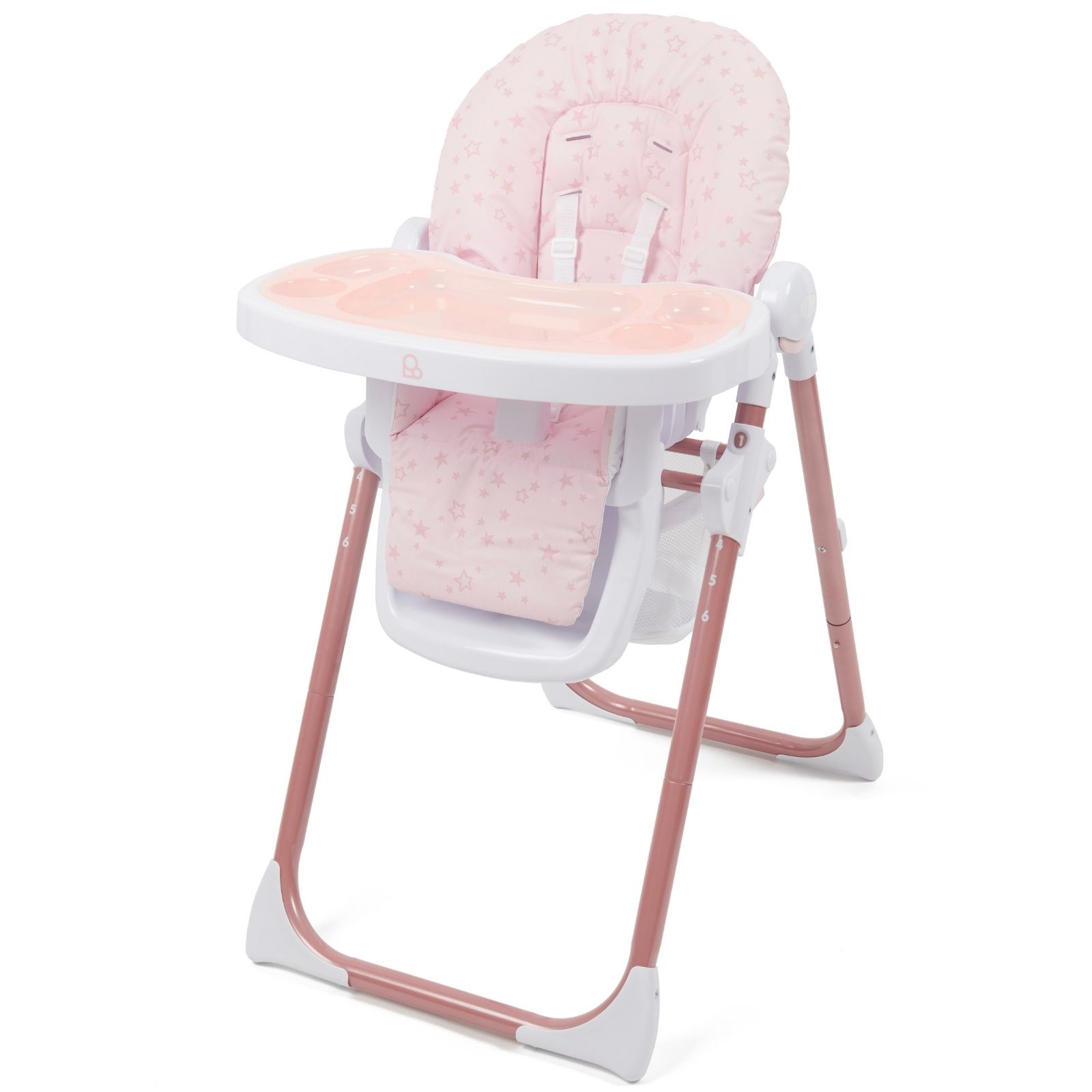 Puggle Yum Yum 6-in-1 Hi Lo Highchair Blush Pink | The Nursery Store