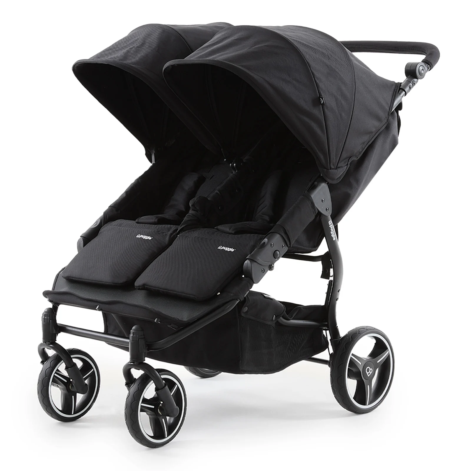 Puggle Slimline Twin Duo Travel System with i-Size Car Seat, Carrycot ...