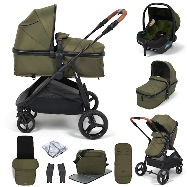 Puggle Monaco XT 2-in-1 Travel System with Footmuff, Changing Bag ...