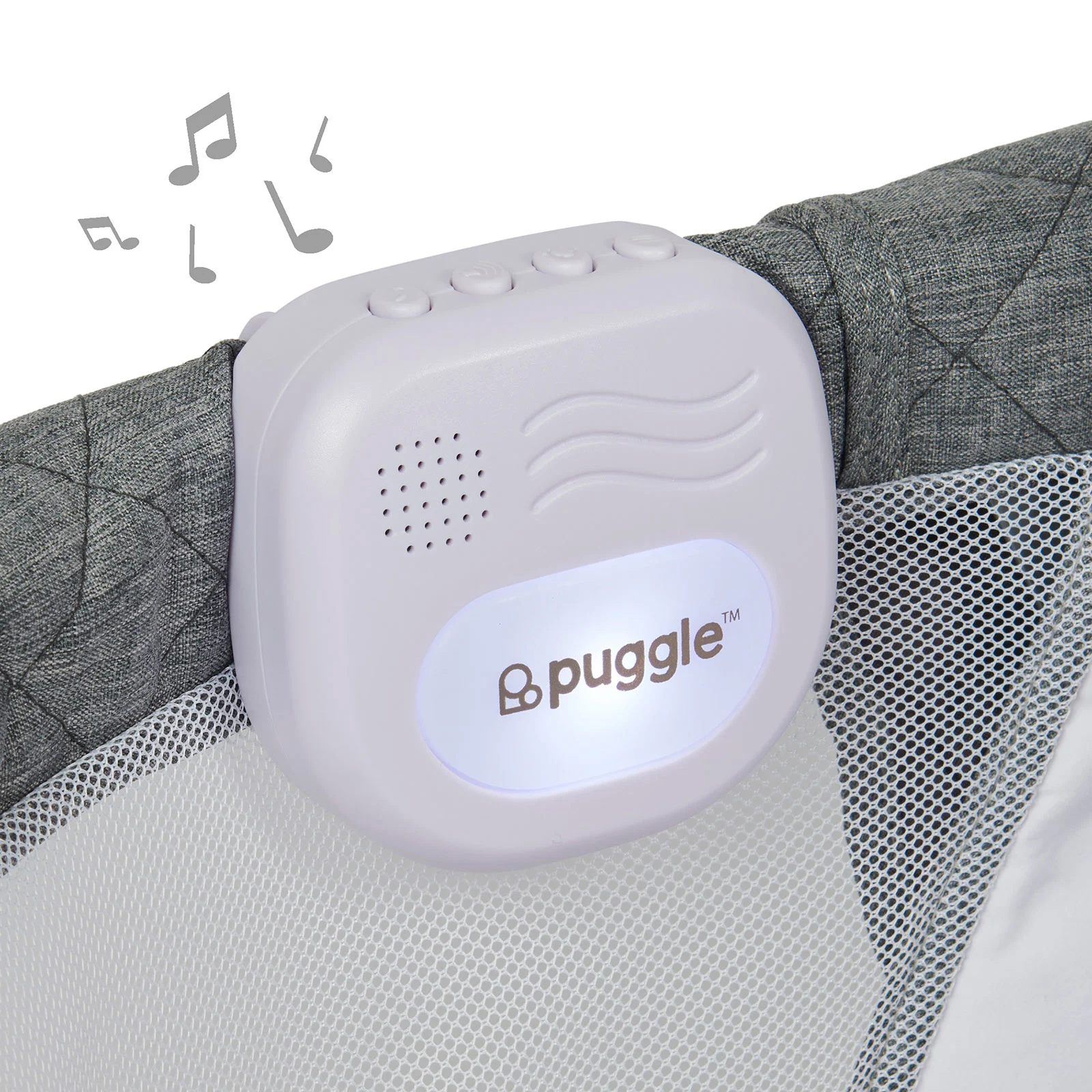 Puggle Universal Crib & Cot Bed Sound Box with Lights, Vibration, Music ...