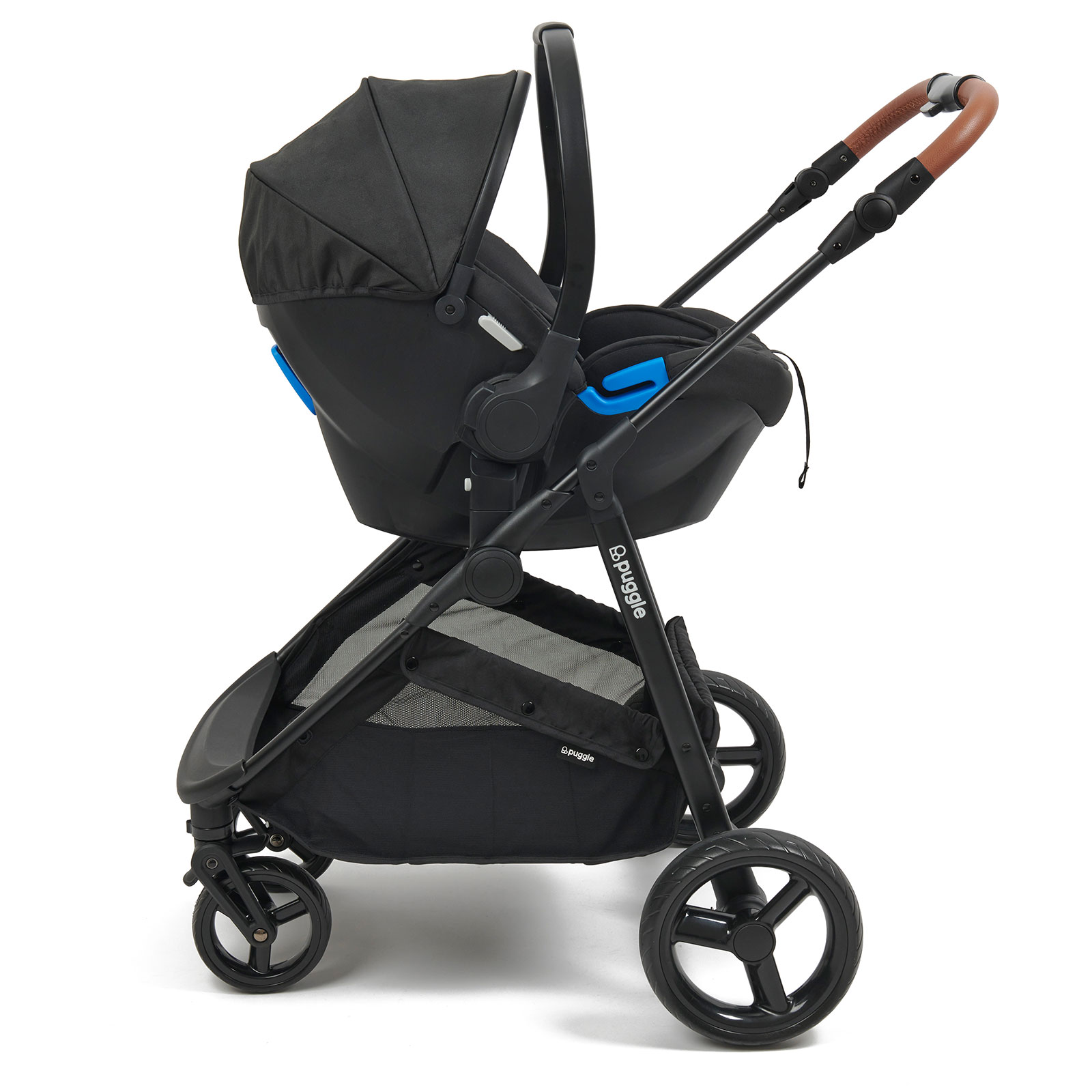 Puggle Monaco XT Travel System Adjustable – Black | The Nursery Store