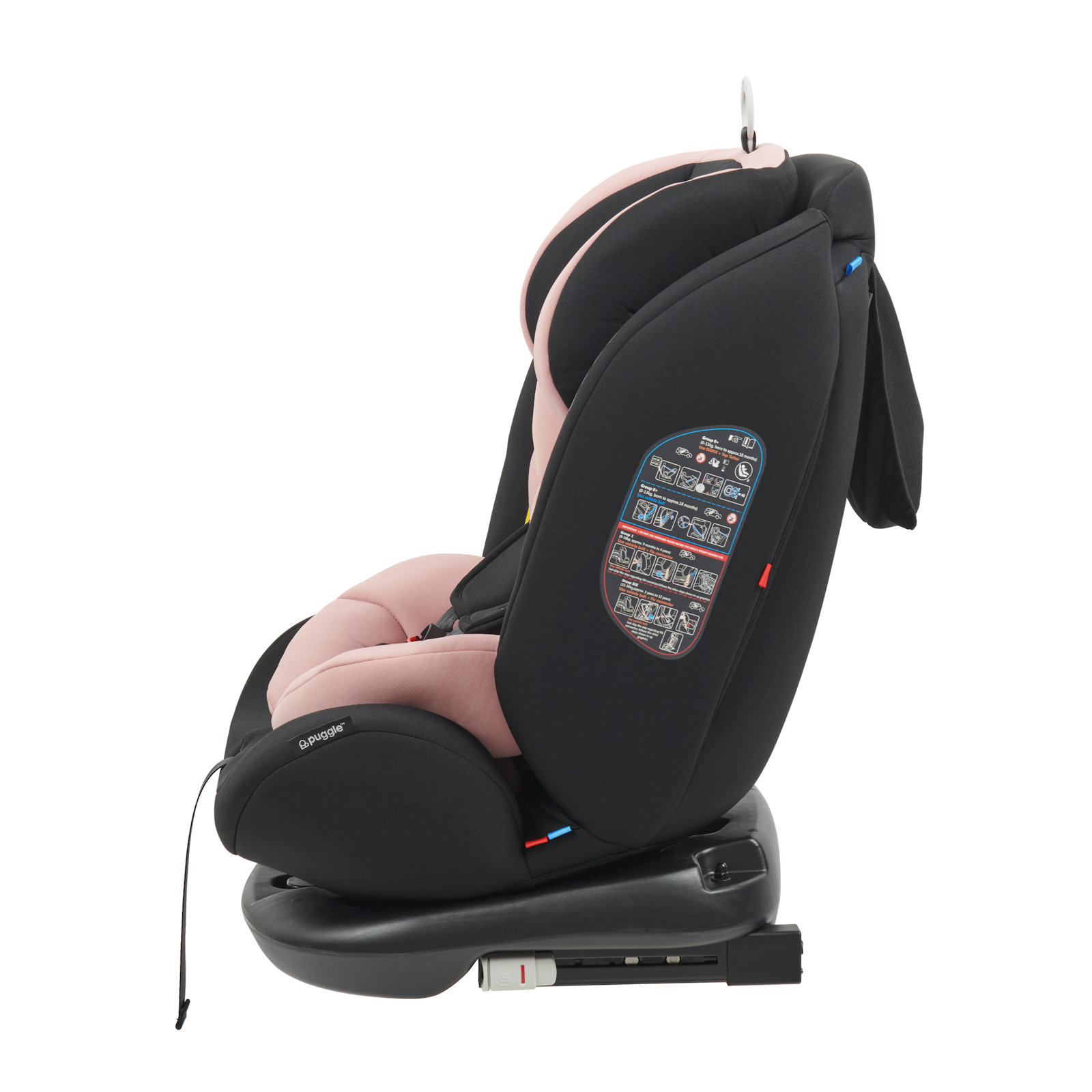 Puggle Lockton 360° Rotate Luxe Group 0+/1/2/3 Car Seat - Blush Pink (0 ...