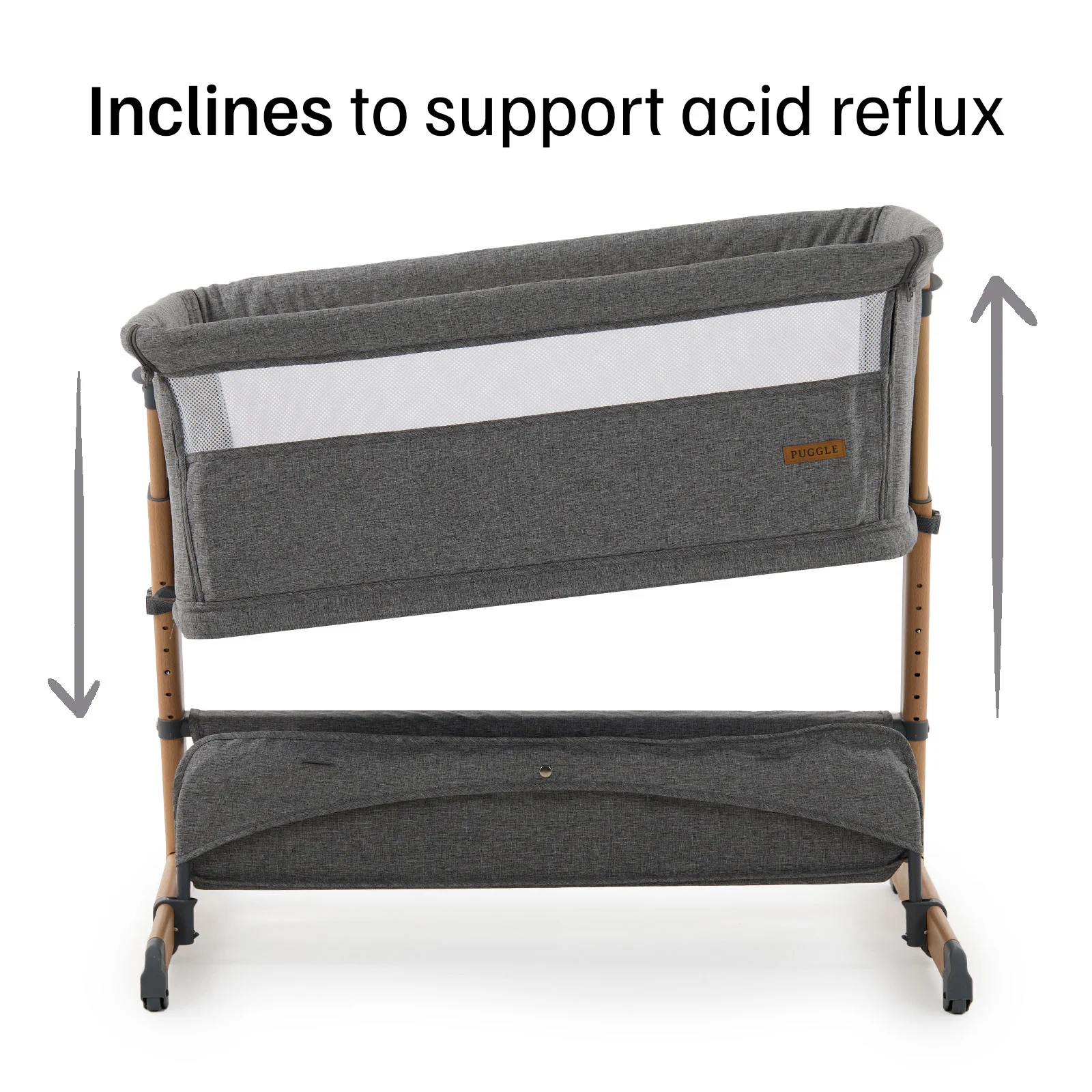 Puggle 4-in-1 Dreamy Sleeper Bedside Crib, Playpen, Toddler Bed & Sofa ...