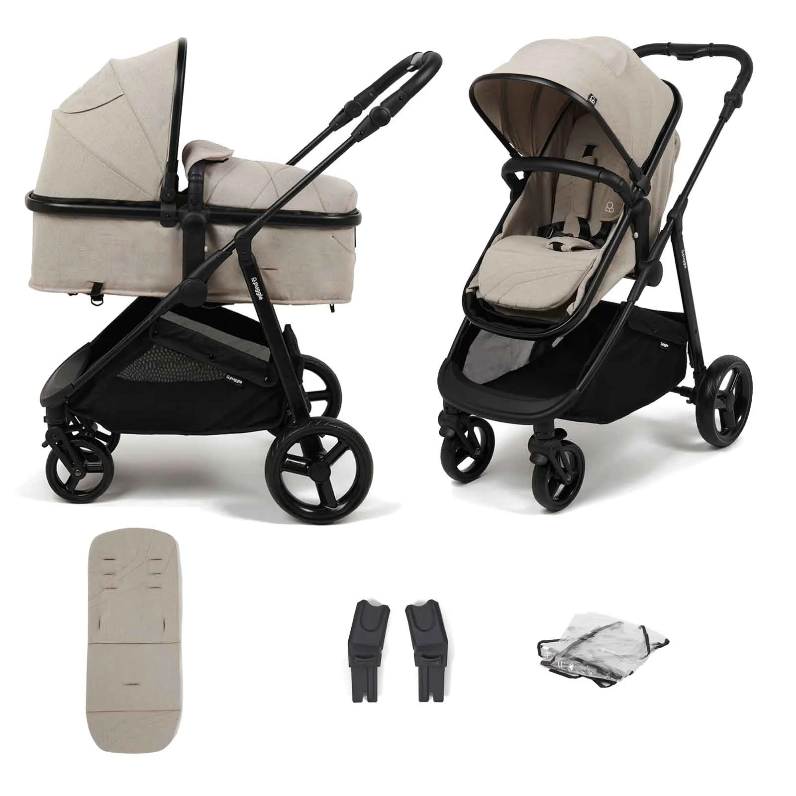 Puggle Monaco XT 2-in-1 Pushchair with Rain Cover - Cashmere | The ...