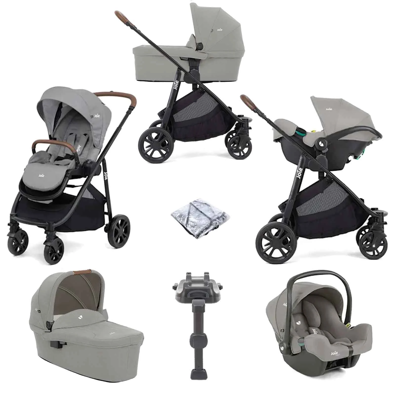 Joie Versatrax E Trio i-Snug Travel System with Ramble Carrycot & i ...