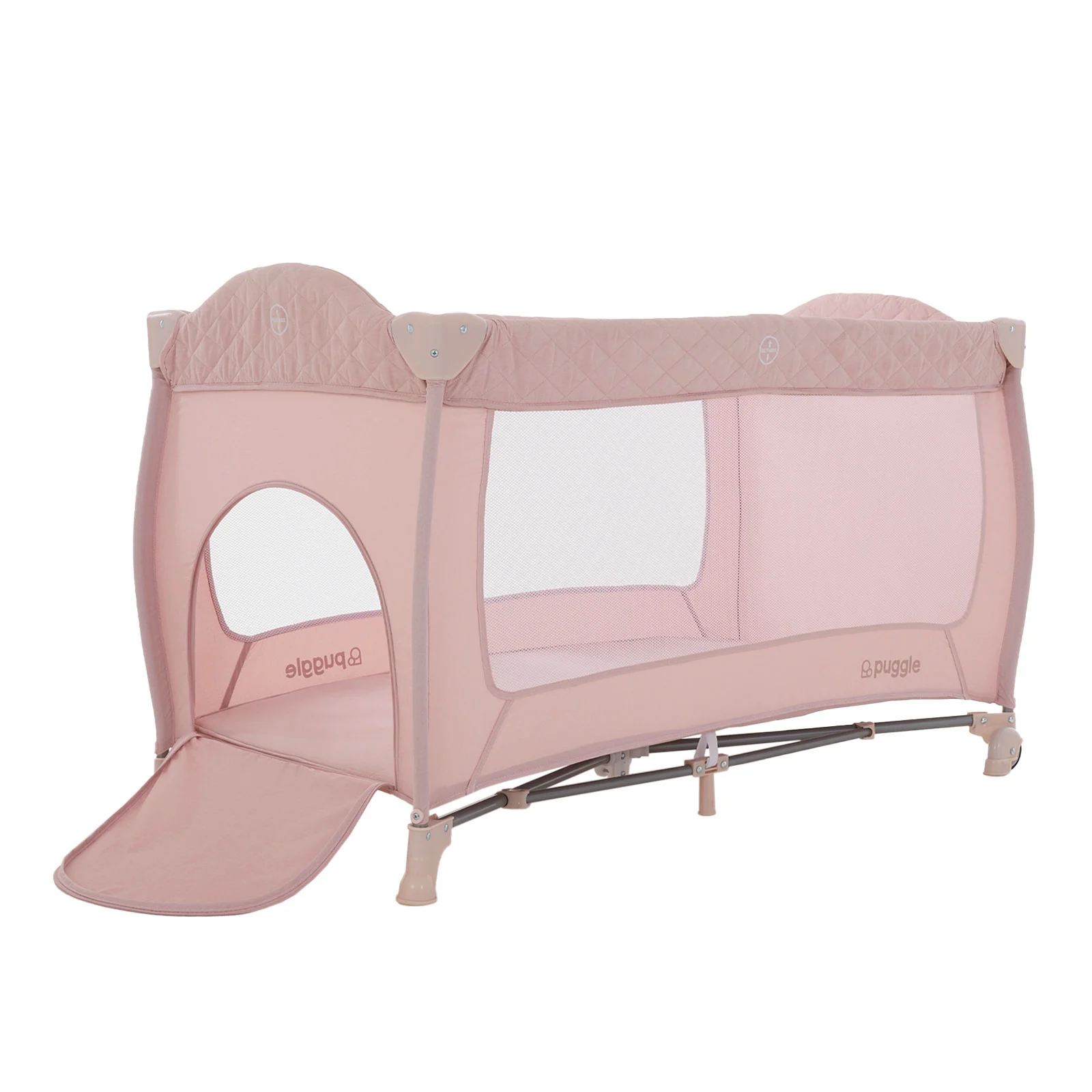 Puggle Easy Fold Luxe 3-In-1 Travel Cot & Playpen - Plush Pink | The ...
