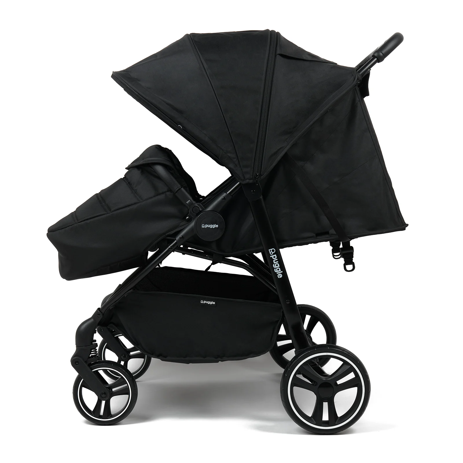 Puggle Urban City Easyfold Twin Double Pushchair With Footmuff ...