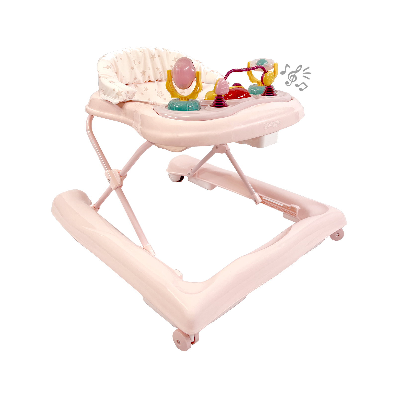 Puggle Speedy Baby Walker - Scattered Stars Pink | The Nursery Store