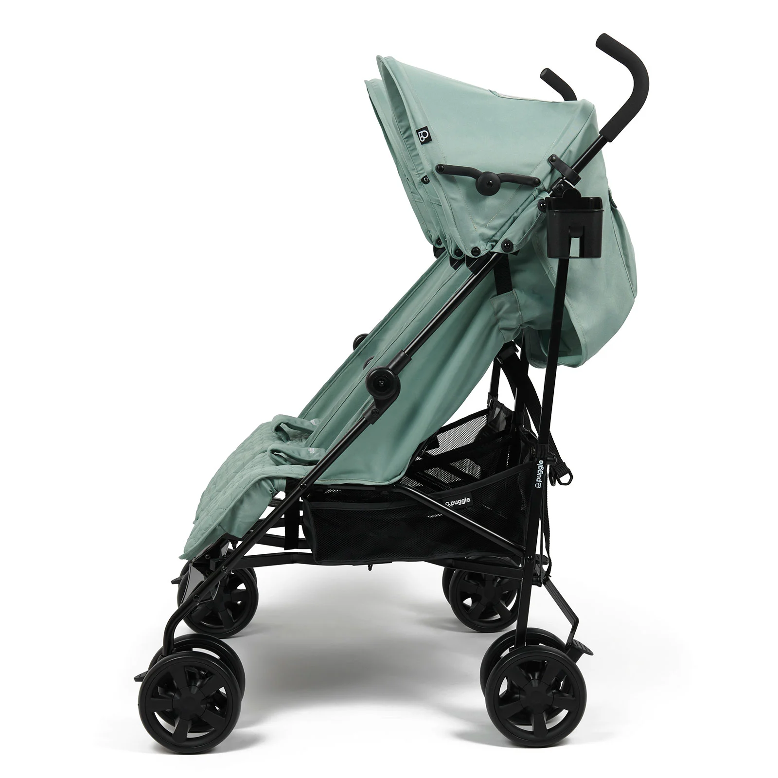 Puggle Litemax Double Pushchair with Rain Cover - Fern Green | The ...