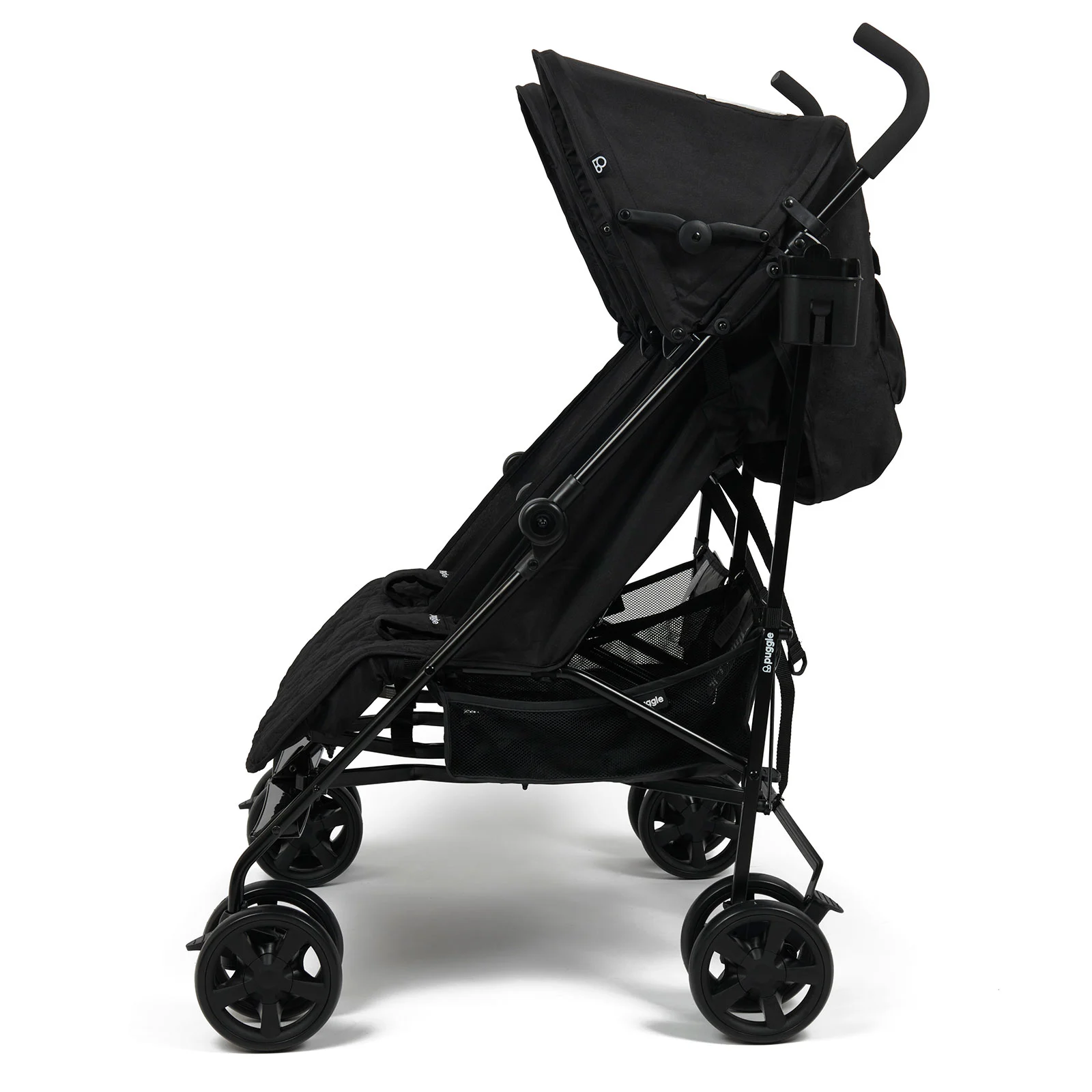 Puggle Litemax Double Pushchair with Rain Cover - Storm Black | The ...