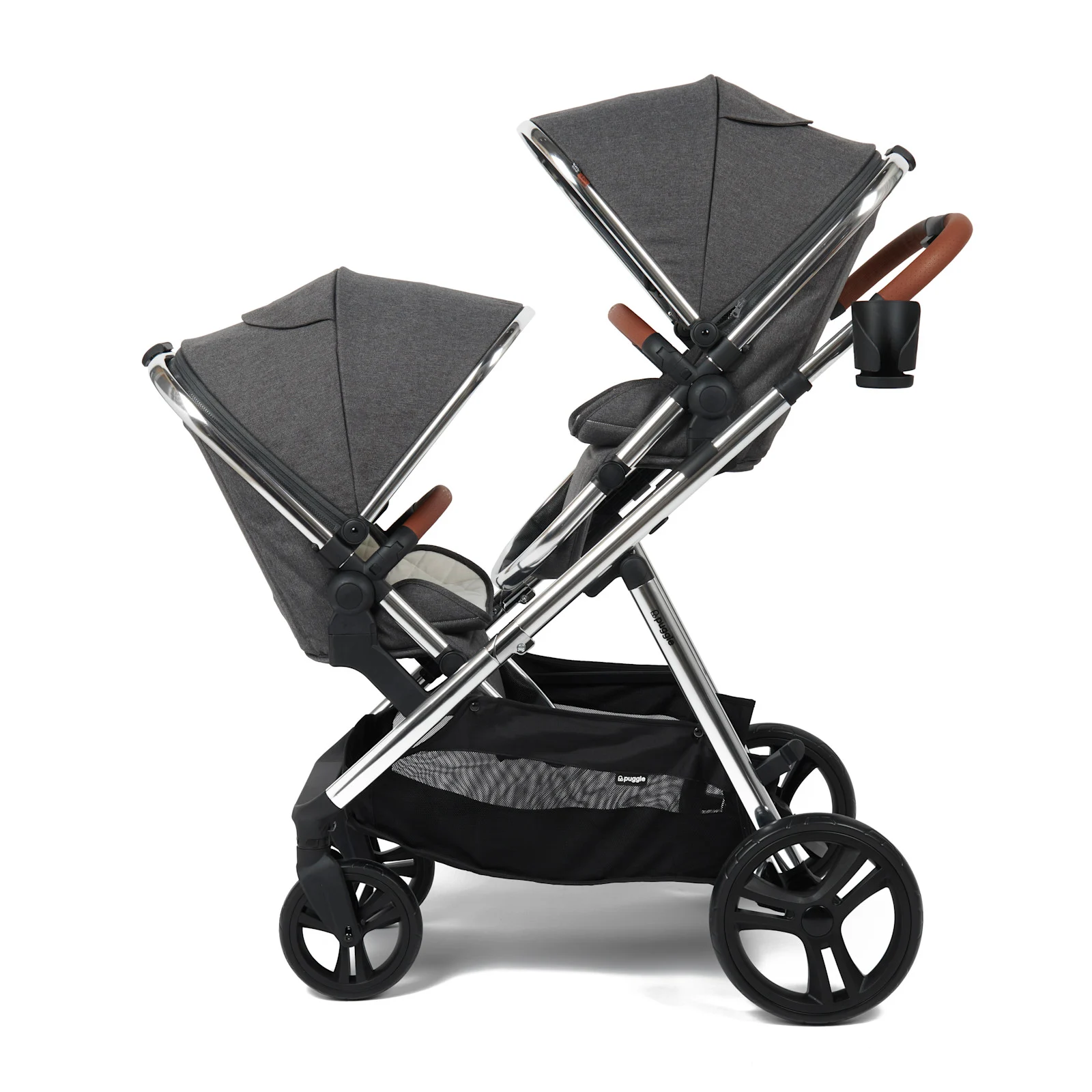 Puggle Memphis 3-in-1 Duo Double Travel System with Safe Fit i-Size ...
