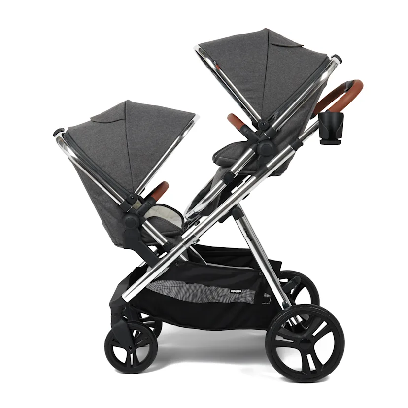 Puggle Memphis 3-in-1 Duo Double Travel System with Safe Fit i-Size ...