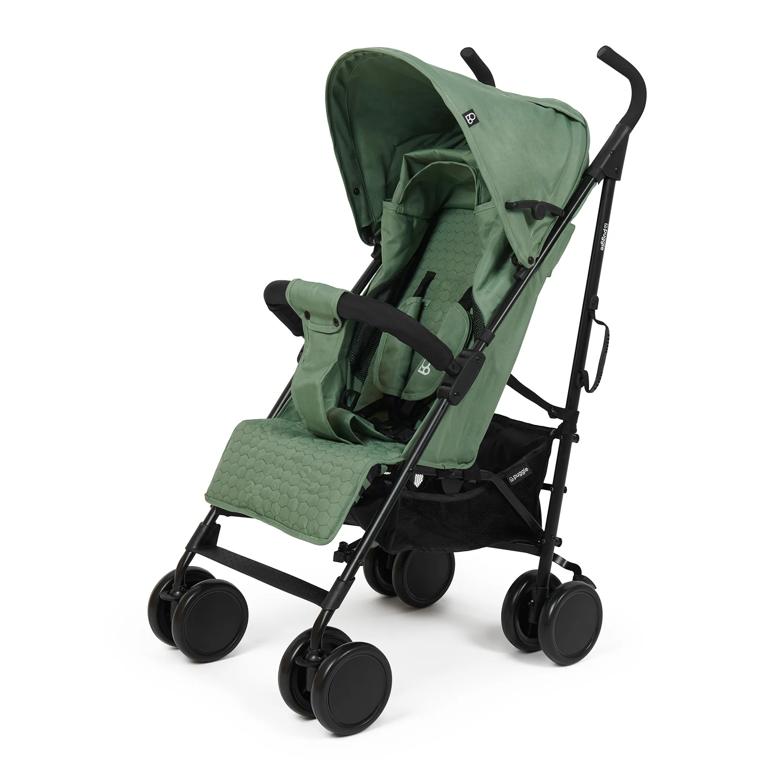 Puggle Litemax Pushchair with Rain Cover & Cup Holder - Sage Green ...