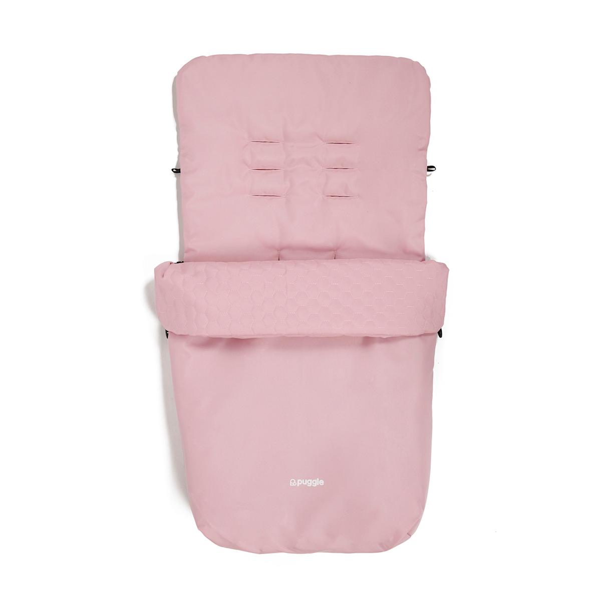 Puggle Honeycomb Footmuff – Pink | The Nursery Store