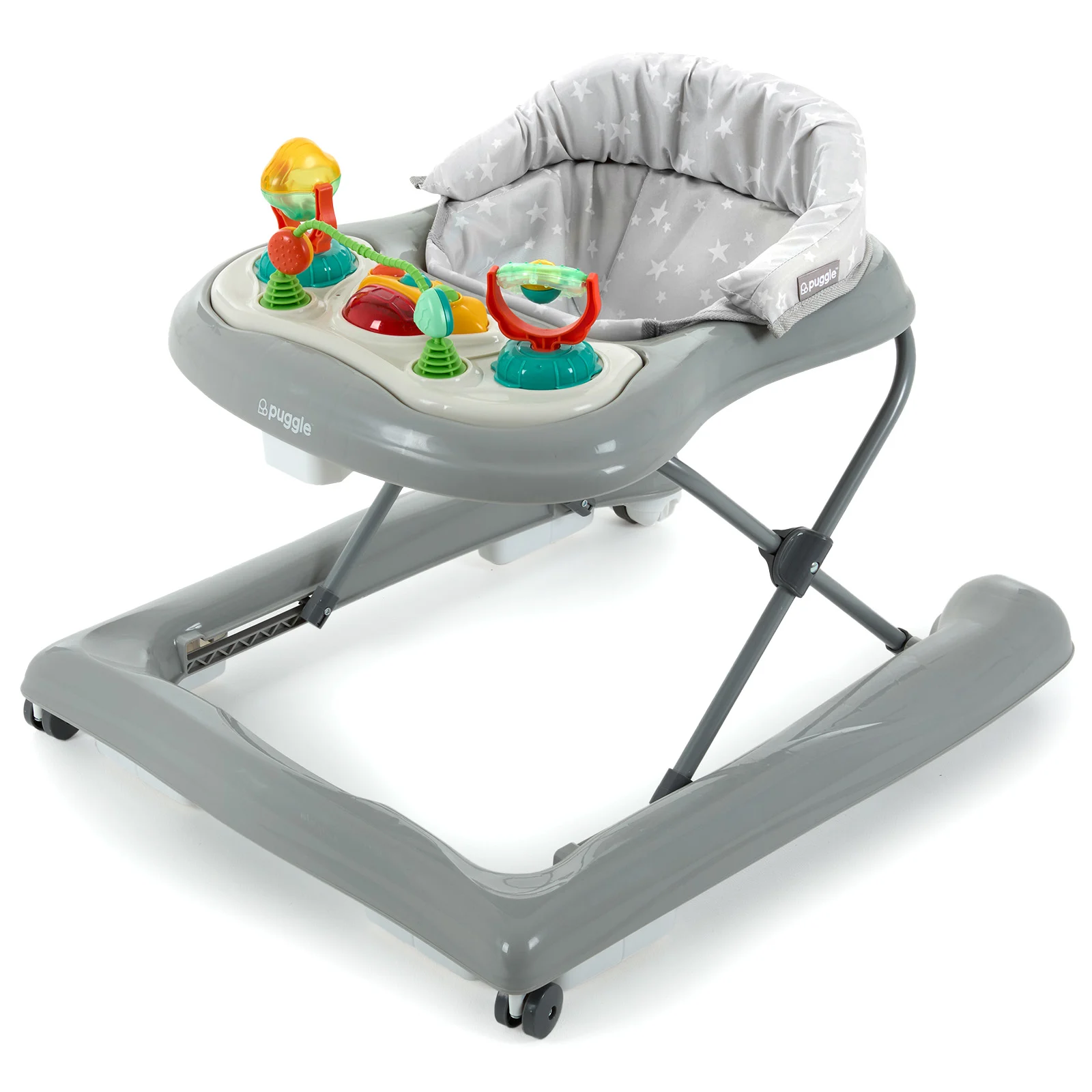 Puggle Speedy Baby Walker – Grey Stars | The Nursery Store