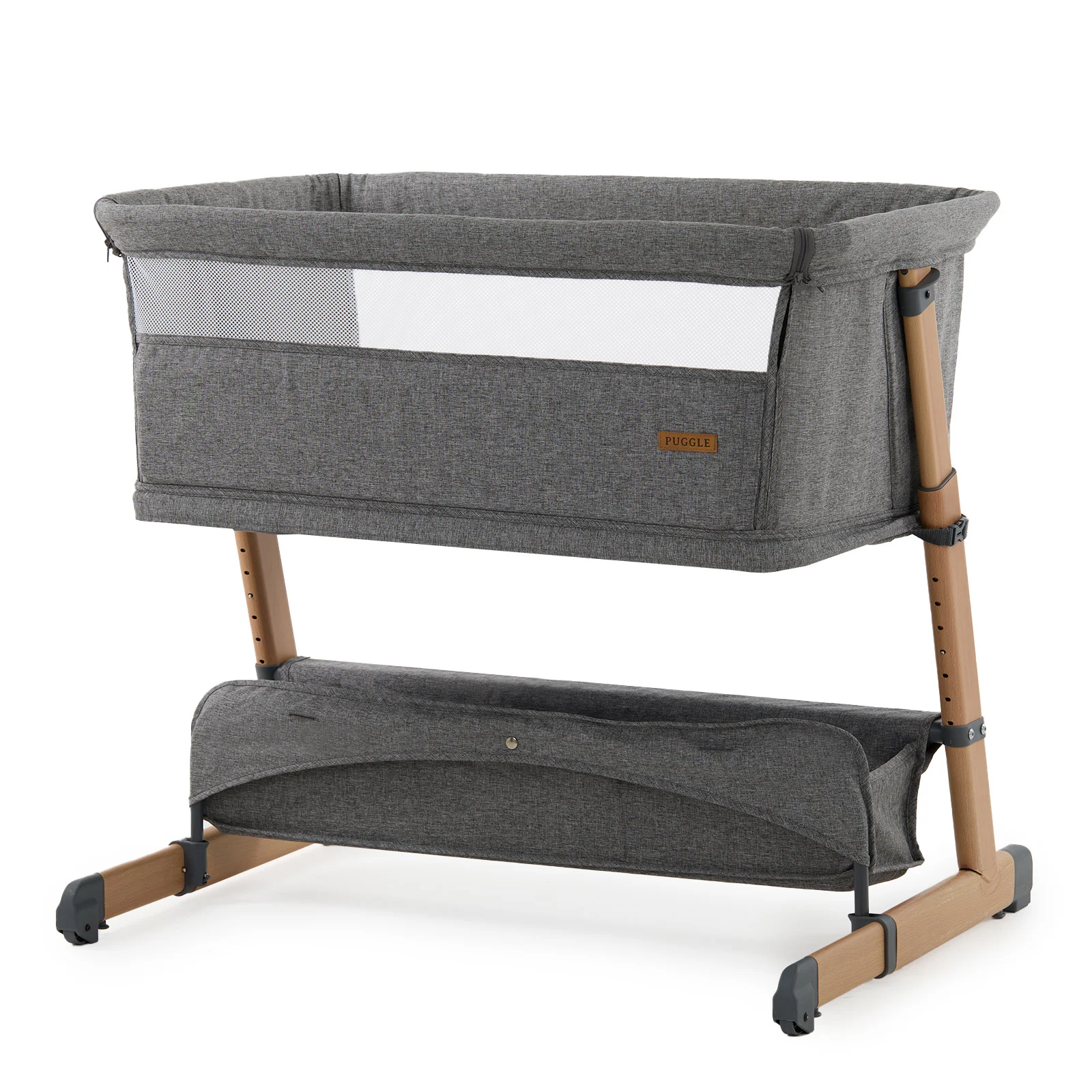 Puggle 4-in-1 Dreamy Sleeper Bedside Crib, Playpen, Toddler Bed & Sofa ...