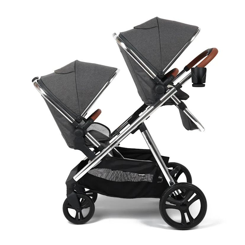 Puggle Memphis 3-in-1 Duo Double Travel System with Safe Fit i-Size ...