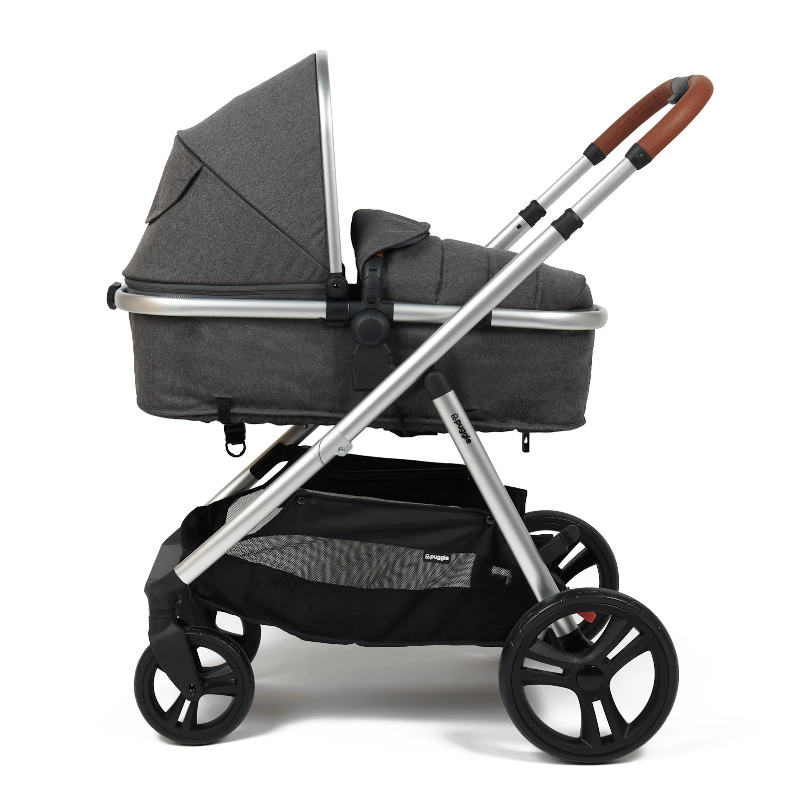 Puggle Memphis 2-in-1 Duo Double Twin Travel System with 2 Safe Fit i ...