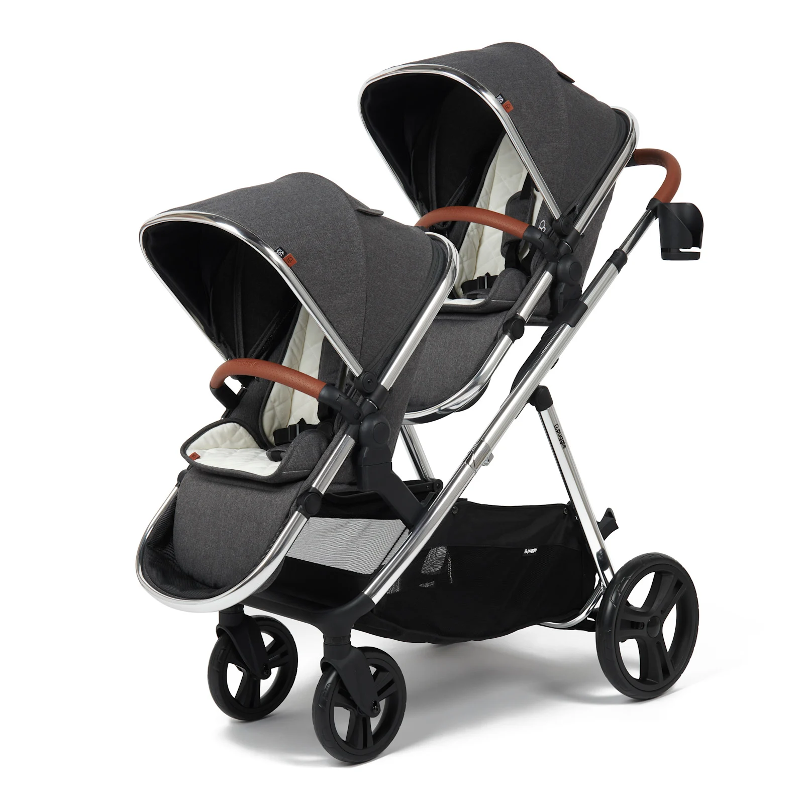 Puggle Memphis 3-in-1 Duo Double Travel System with Safe Fit i-Size ...