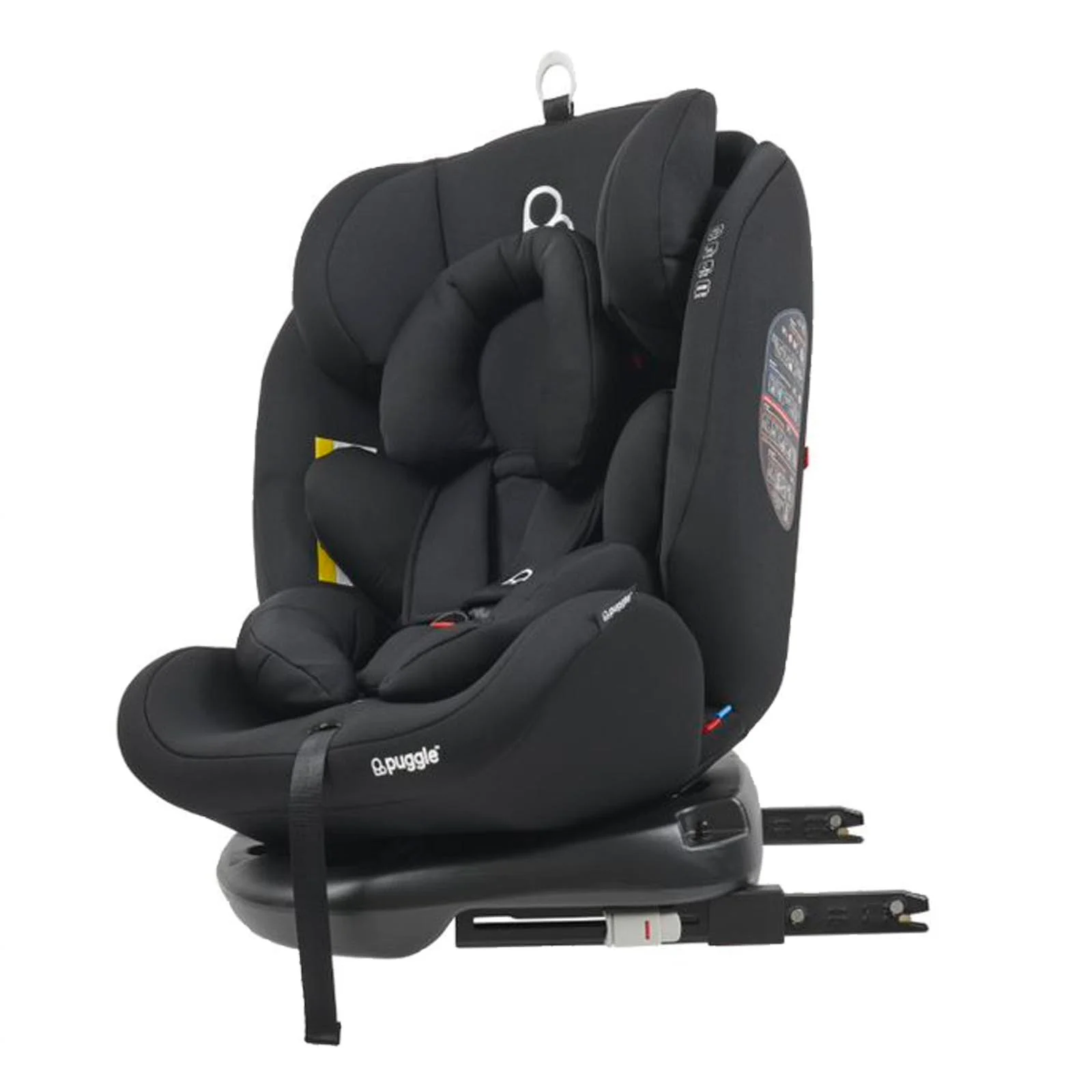 Puggle Lockton 360° Rotate Luxe Group 0+/1/2/3 Car Seat - Storm Black ...