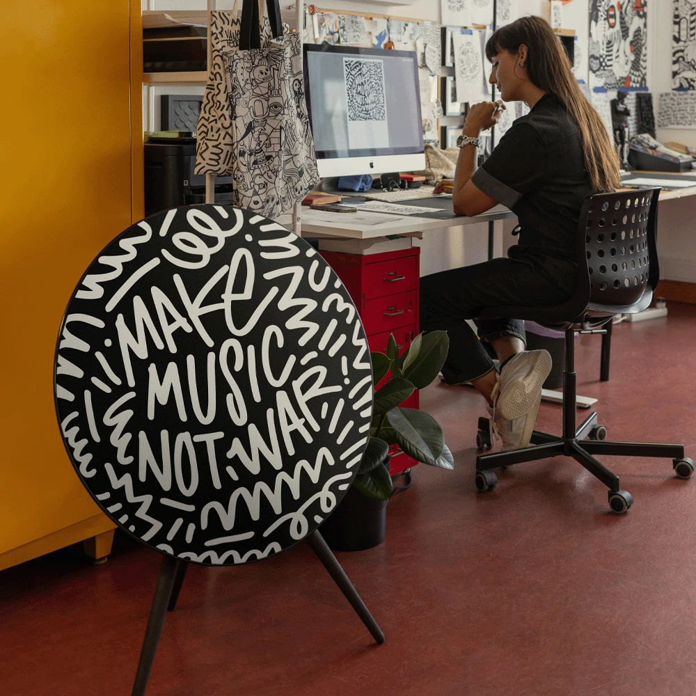 The Art of Beoplay A9, speaker covers as canvas - Bang & Olufsen