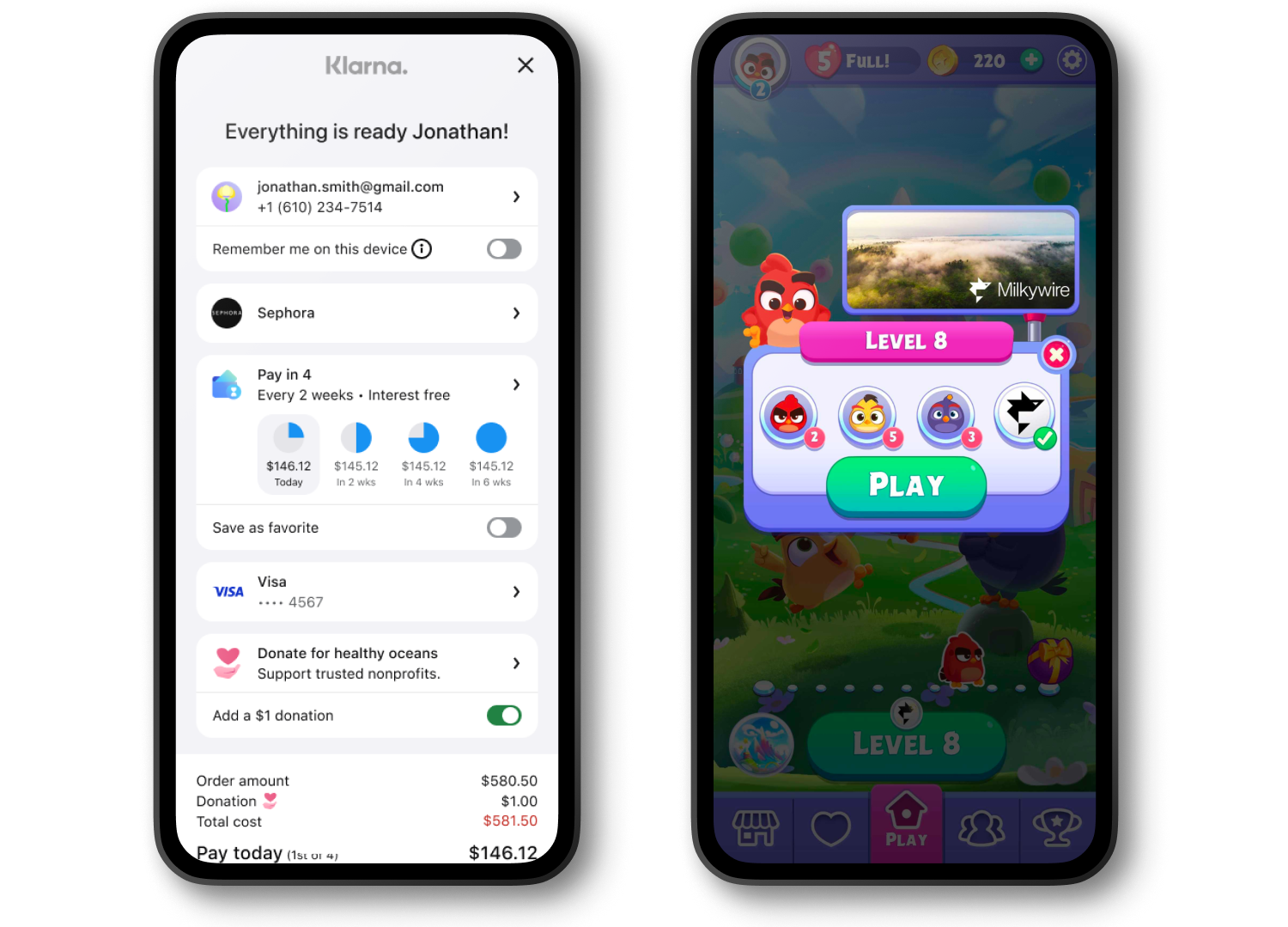 Our donation and feedback API