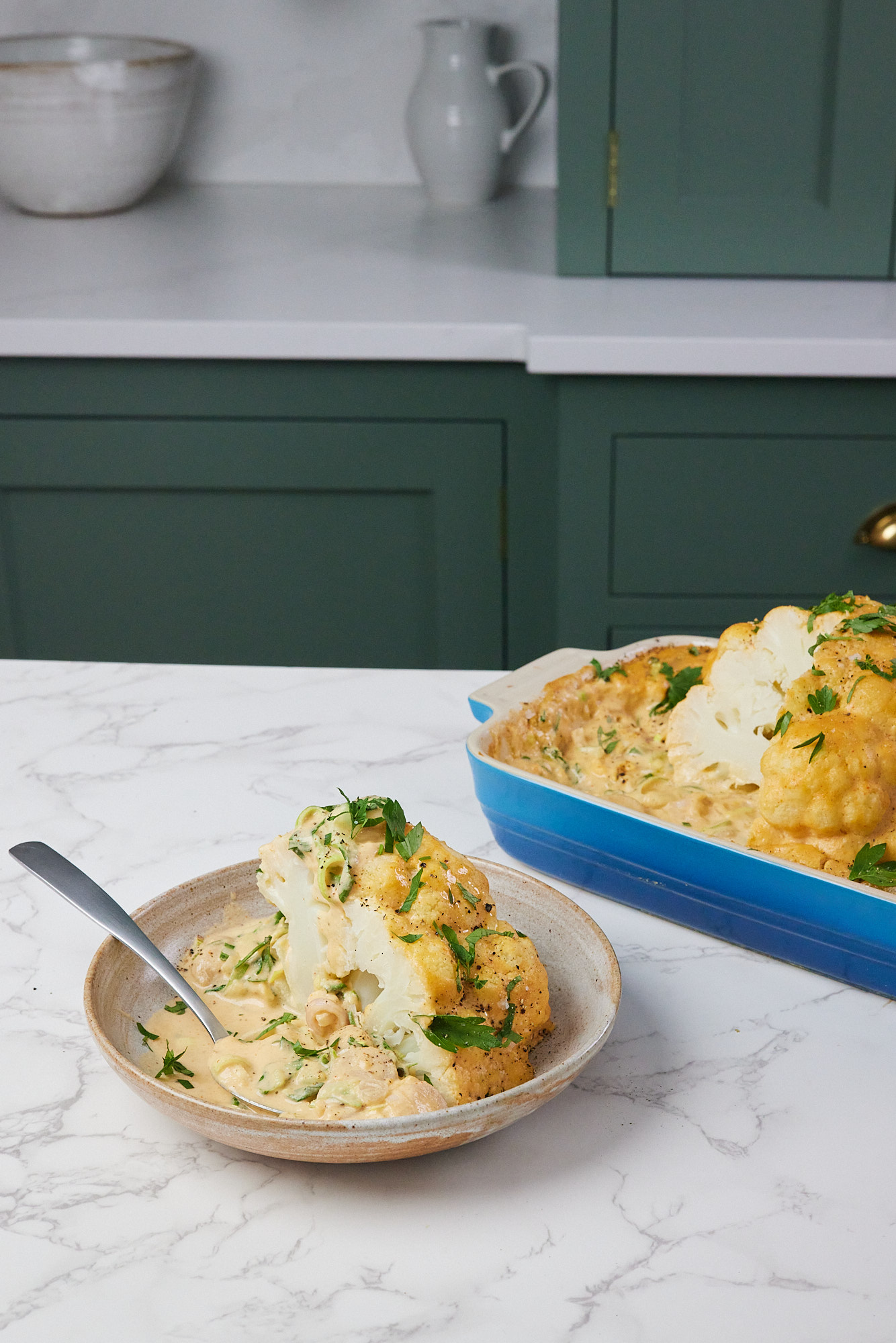 Whole Baked Cauliflower Cheese | Deliciously Ella (UK)